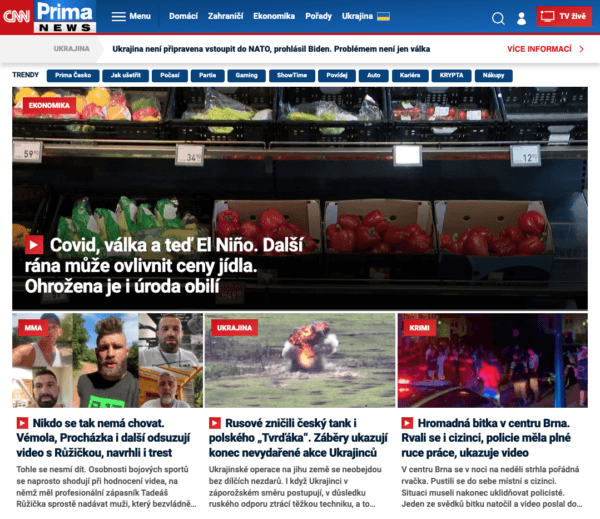 Prima online | Skupina Prima